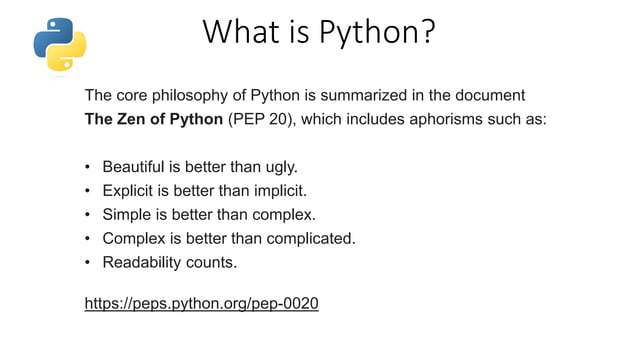 Python basics | PPTX