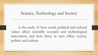L1. Introduction to Science, Technology and Society.pptx
