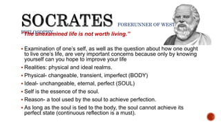 The self from various perspective (Philosophers and Anthropologists) | PPTX