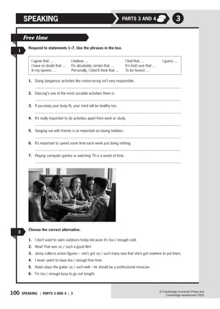 B2 Exam Booster Cambridge English preliminary | PDF