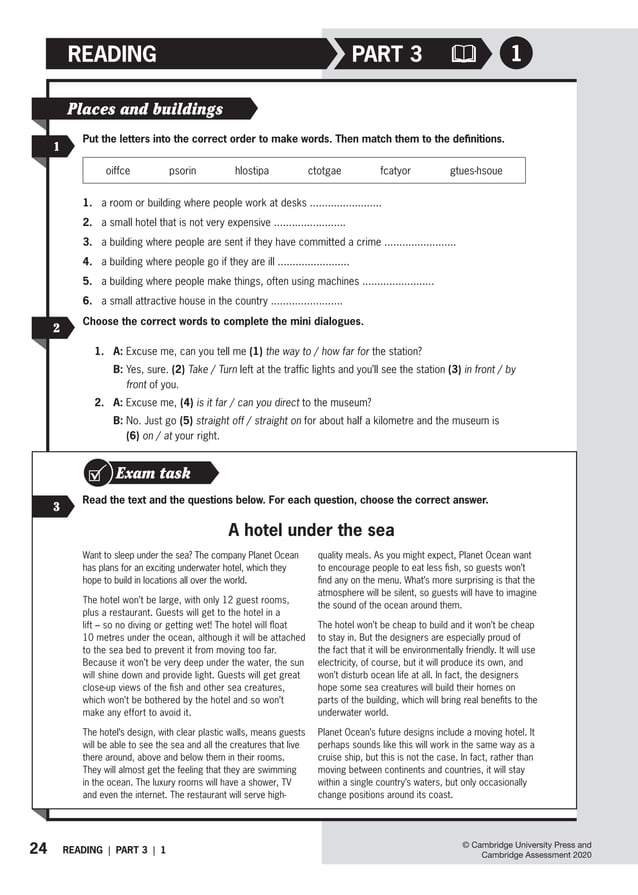 B2 Exam Booster Cambridge English preliminary | PDF