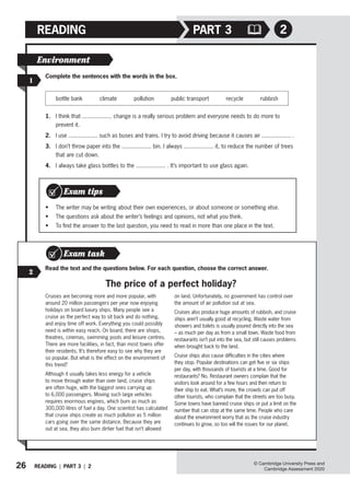 B2 Exam Booster Cambridge English preliminary | PDF