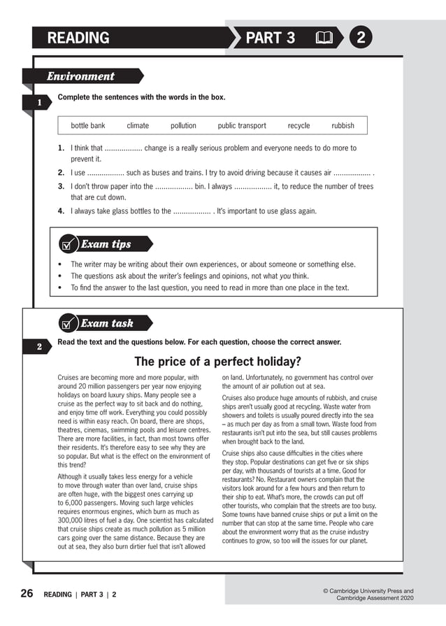 B2 Exam Booster Cambridge English preliminary | PDF
