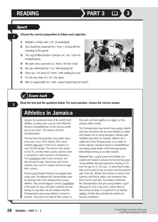 B2 Exam Booster Cambridge English preliminary | PDF