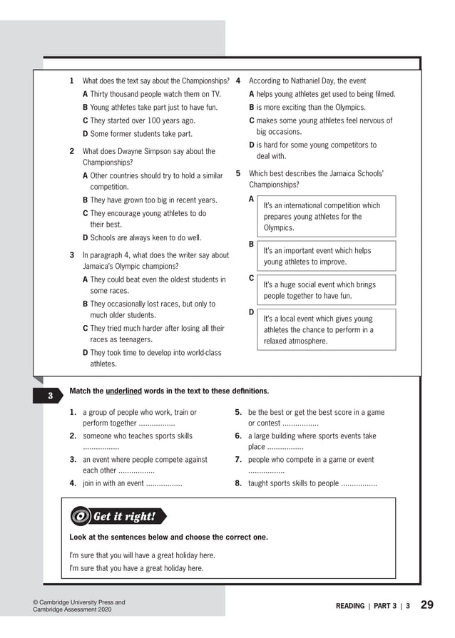 B2 Exam Booster Cambridge English preliminary | PDF