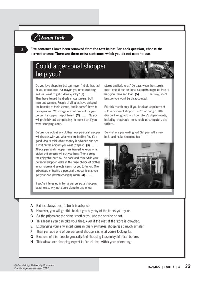 B2 Exam Booster Cambridge English preliminary | PDF