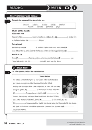 B2 Exam Booster Cambridge English preliminary | PDF