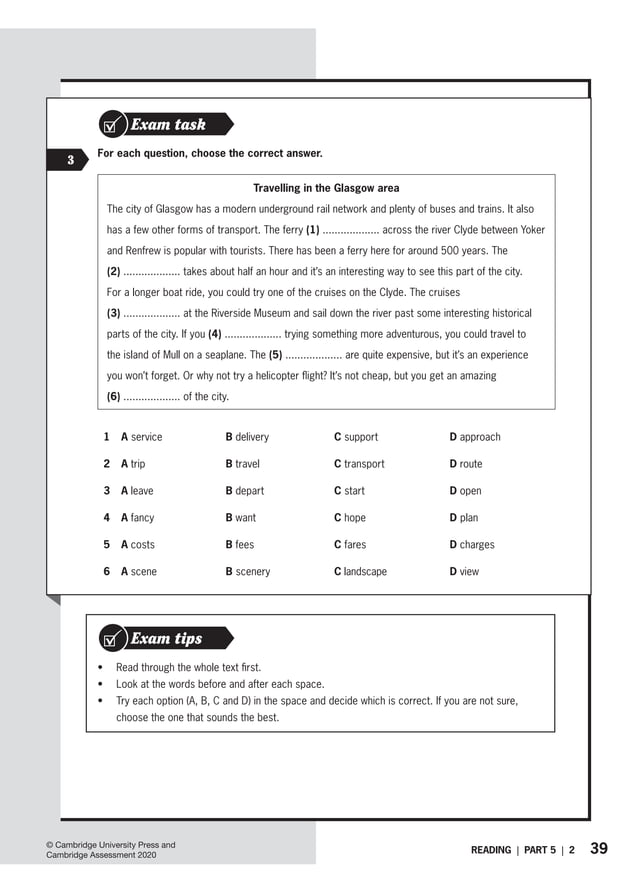 B2 Exam Booster Cambridge English preliminary | PDF