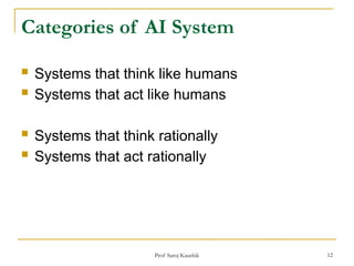 Introduction to AI,Characteristics of AI | PPTX