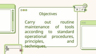 PowerPoint presentation in Maintain hand tools | PPTX