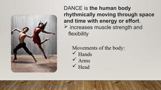 Lesson1 in physical education dance in grade 12 | PPTX