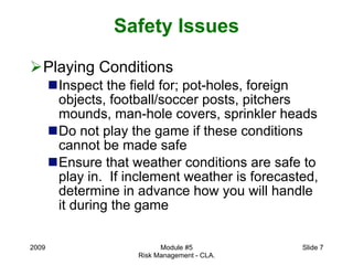 L1 2 Mod 5 Risk Management | KEY