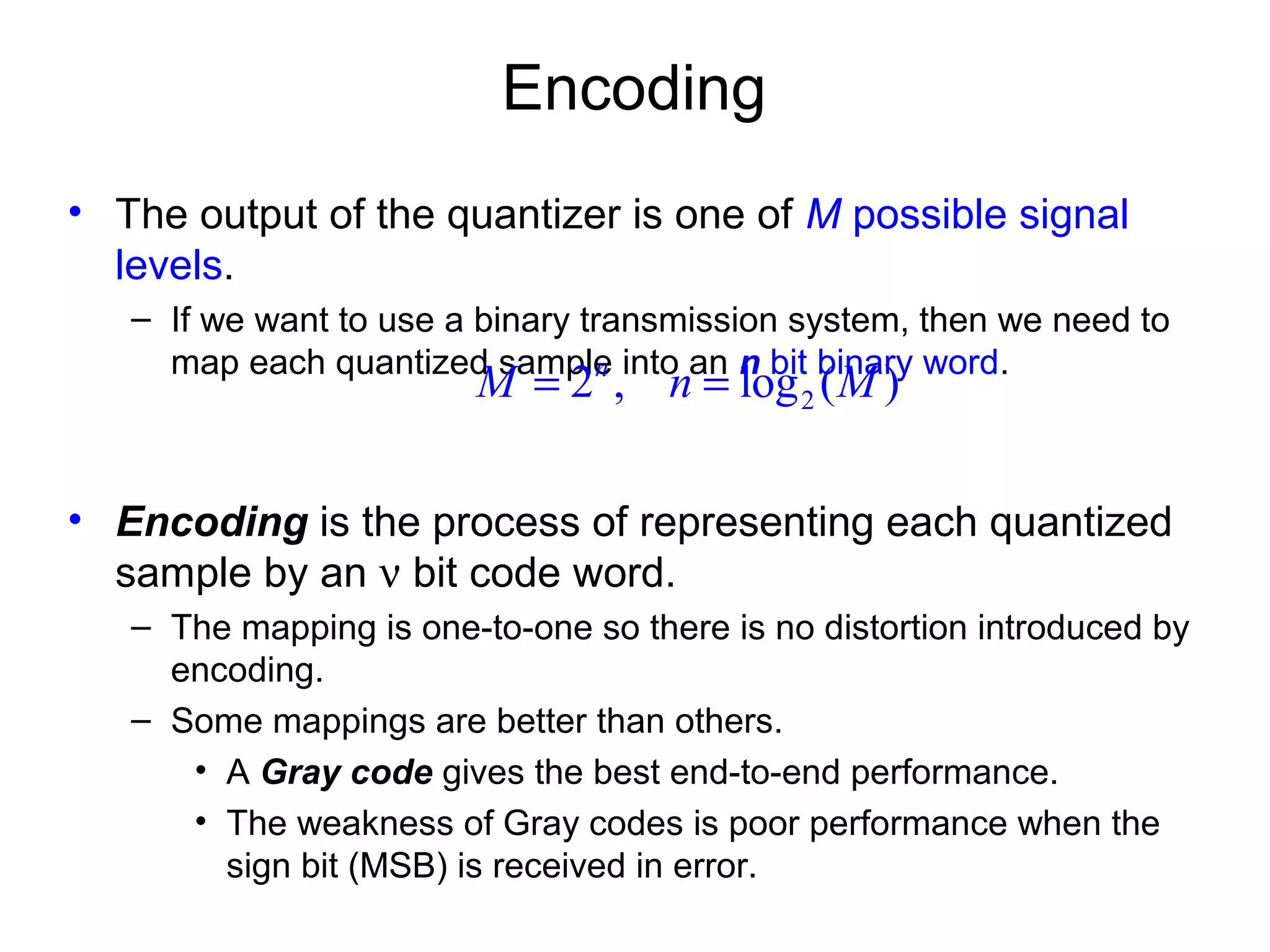L 1 5 Sampling Quantizing Encoding Pcm Ppt Digital Audio Computer