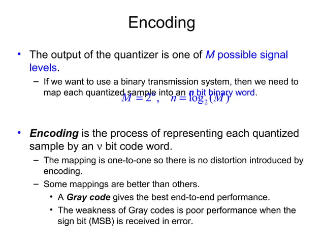 L 1 5 sampling quantizing encoding pcm | PPT | Digital Audio | Computer ...