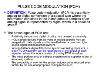 L 1 5 sampling quantizing encoding pcm | PPT