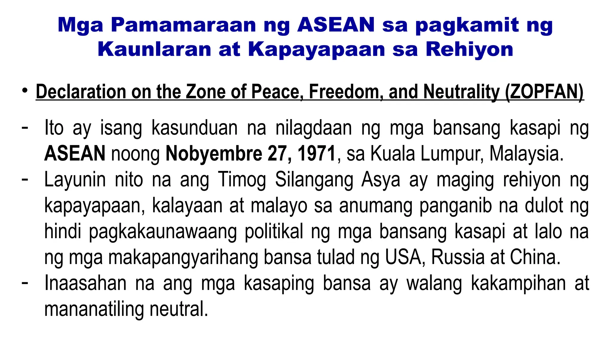 Pagkakatatag ng Association of Southeast Asian Nation | PPTX