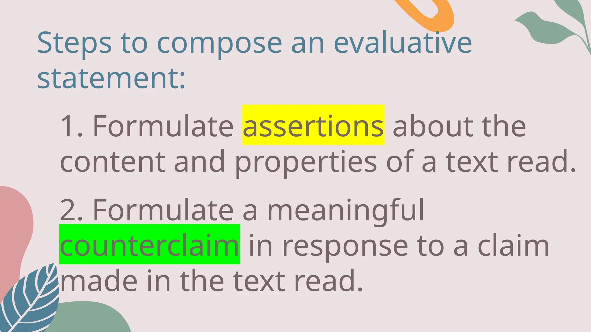 L1-EVALUATIVE-STATEMENT.pptx evaluative statement is a way of expressing an opinion about ...