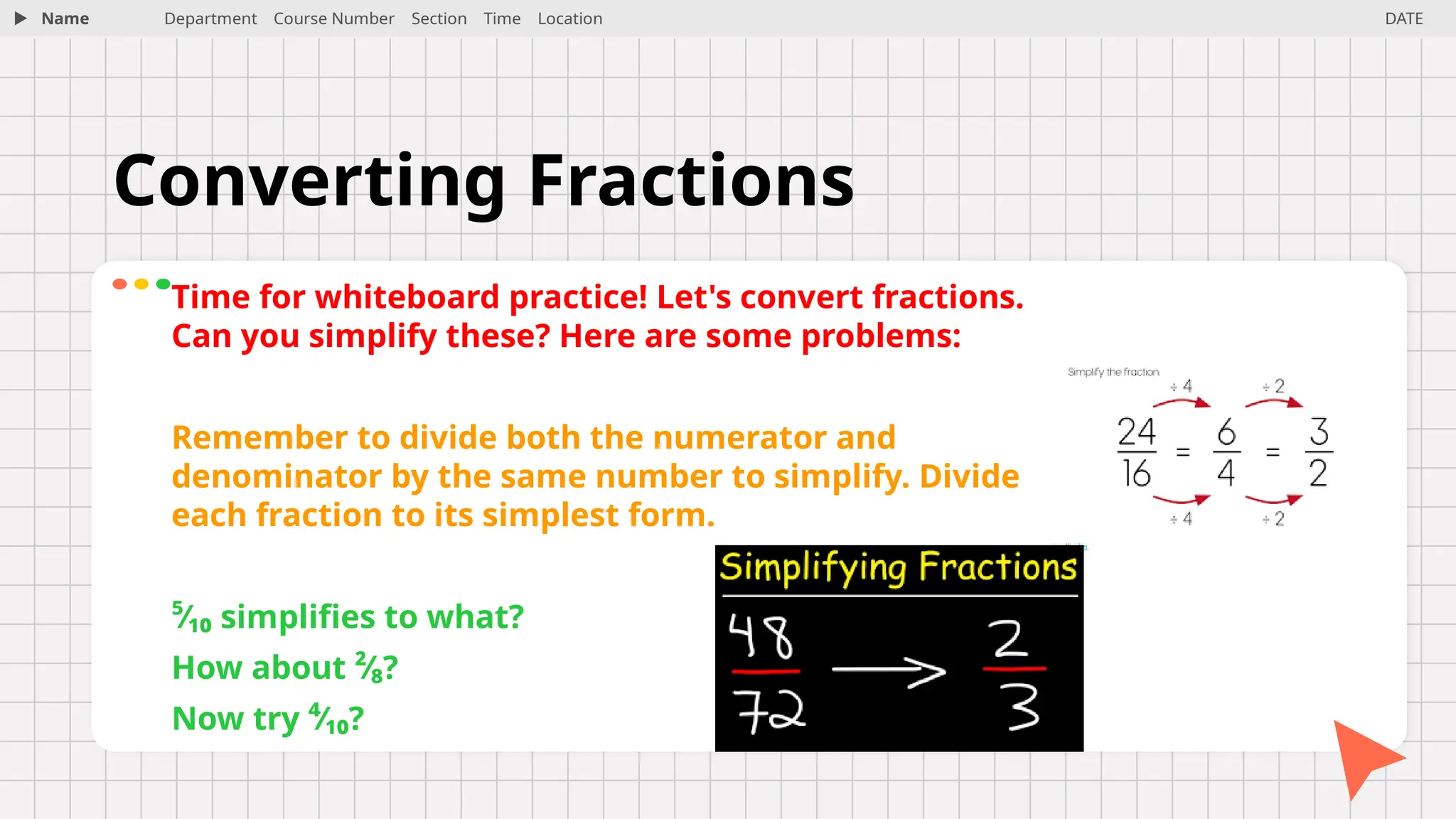 L1 - Fractions, Decimals and Percentages_ Equivalent Fractions.pptx