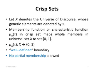 L1 fuzzy sets & basic operations | PDF
