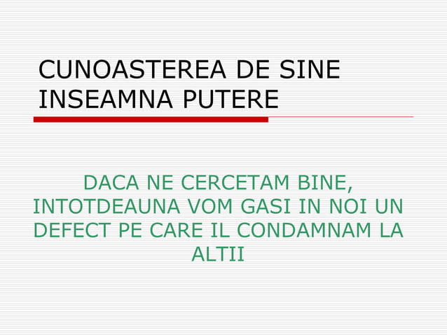 Imaginea de sine | PPT