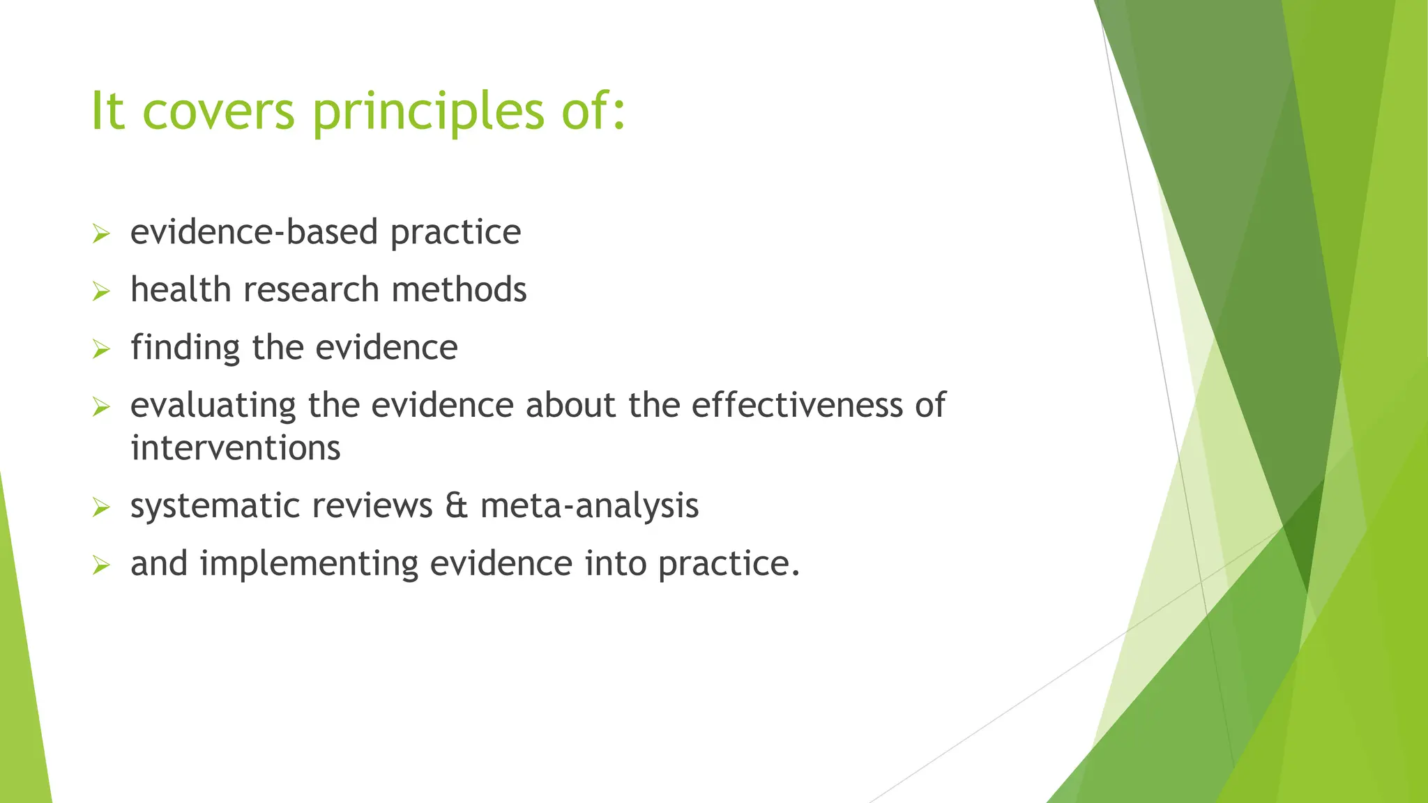 L1- INTRO AND PRINCIPLE EVIDENCE-BASED PRACTICE.pdf | Medical Tests ...
