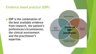 L1- INTRO AND PRINCIPLE EVIDENCE-BASED PRACTICE.pdf | Medical Tests ...