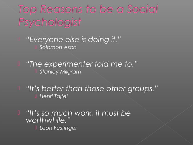 introducing social psychology | PPT introducing social psychology | PPT