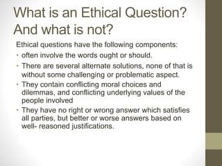 L1 introduction-to-medical-ethics(17/9/2017) | PPTX
