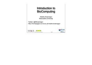 Introduction to biocomputing | PDF