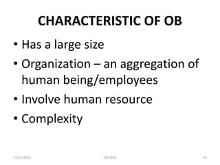 L1 introduction to ob | PPT