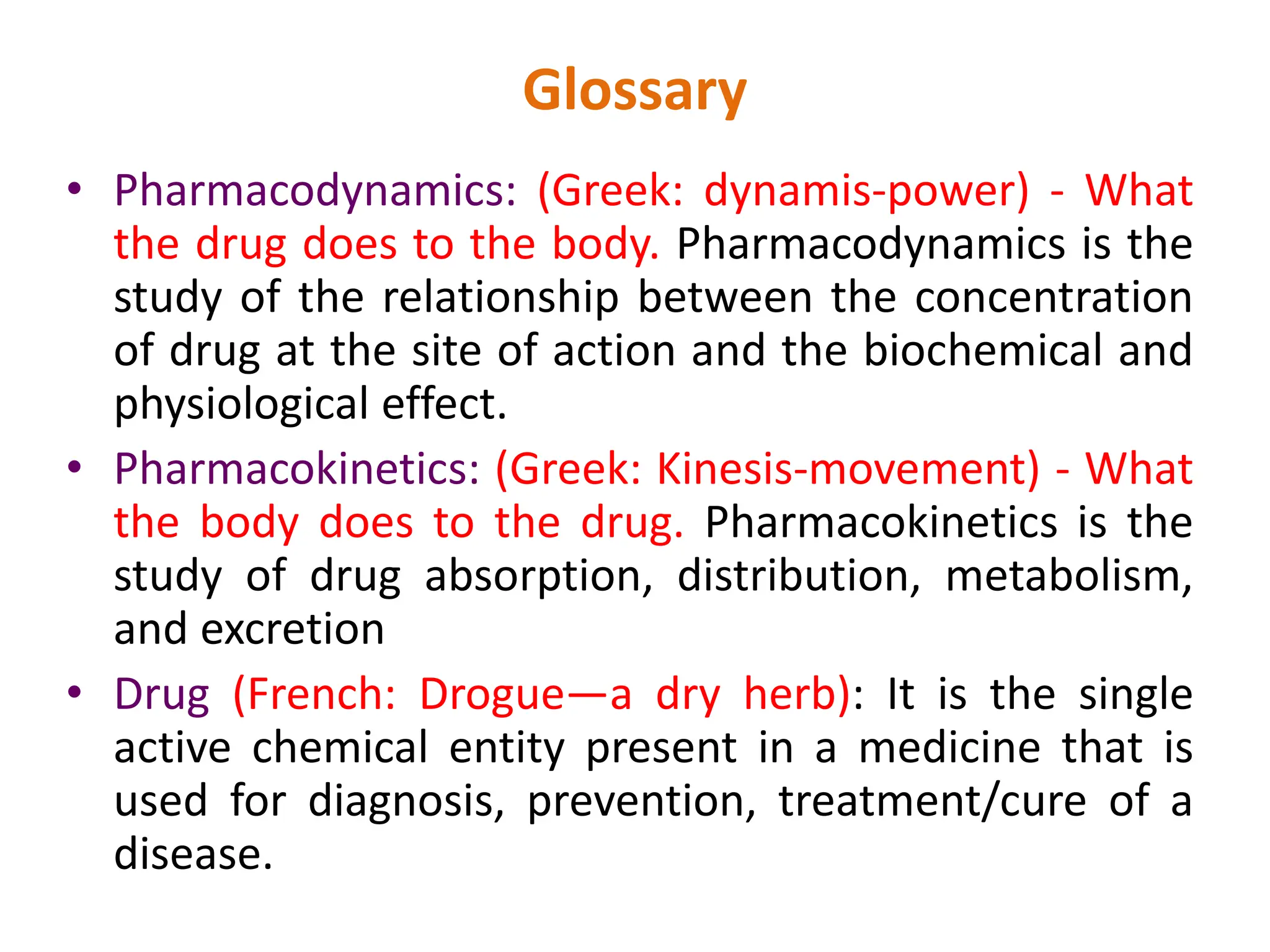 Introduction to pharmacology (For Allied health students) | PPTX