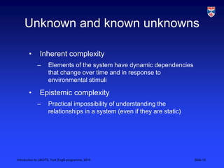 An introduction to LSCITS | PPTX | Operating Systems | Computer ...