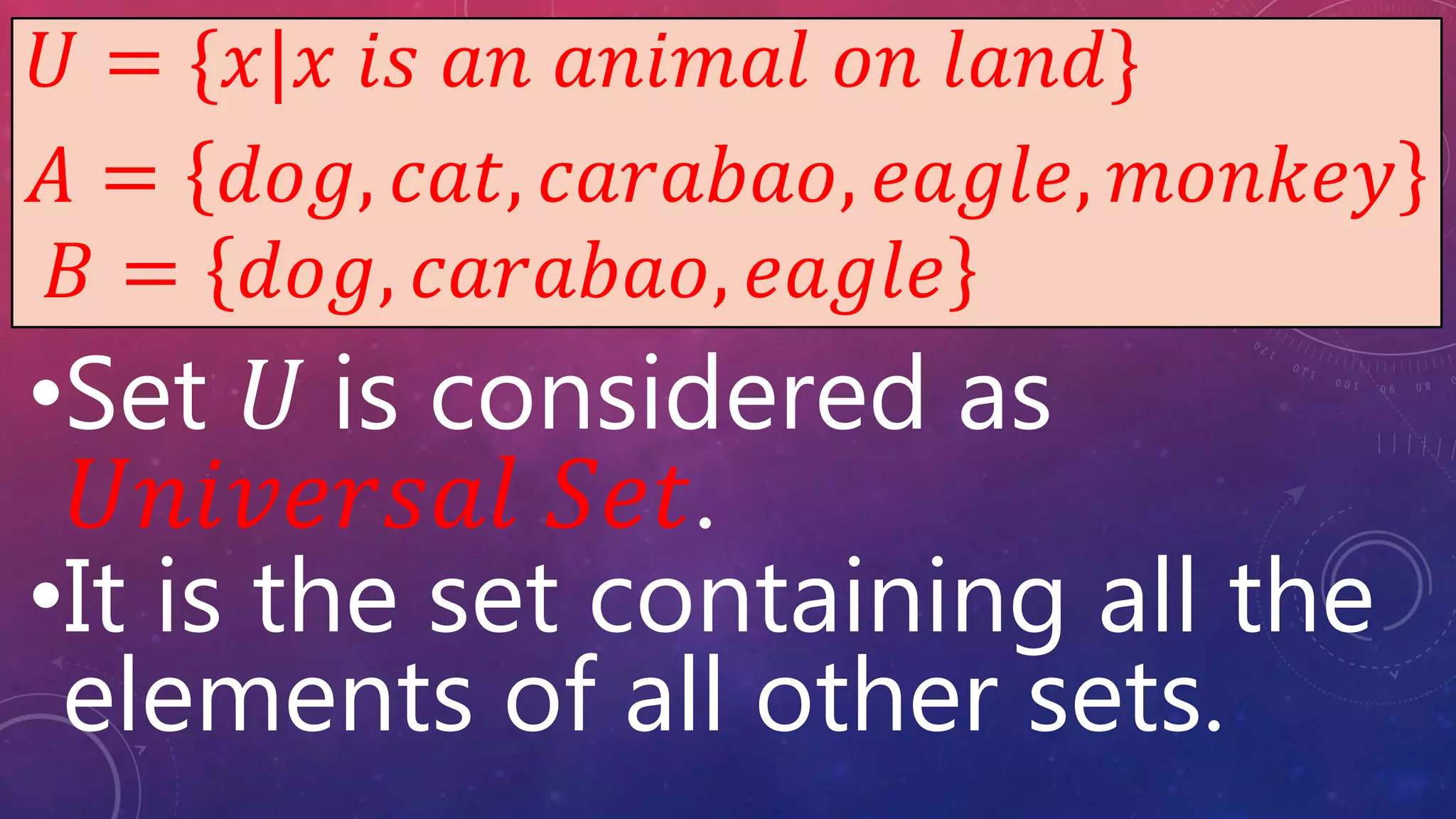 SETS AND TYPES OF SET | PPT