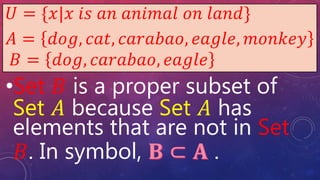 SETS AND TYPES OF SET | PPT