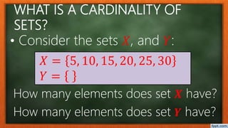 Cardinality of a set | PPTX