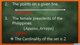 Cardinality of a set | PPTX