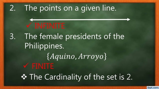 Cardinality of a set | PPTX