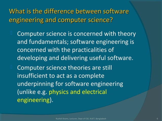 L1 overview of software engineering | PPT