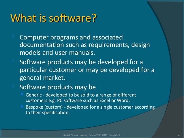 L1 overview of software engineering