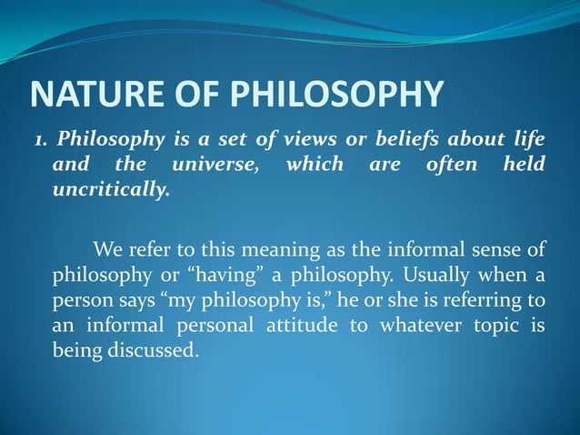 Lecture 1 Introduction to Philosophy | PPTX | Science