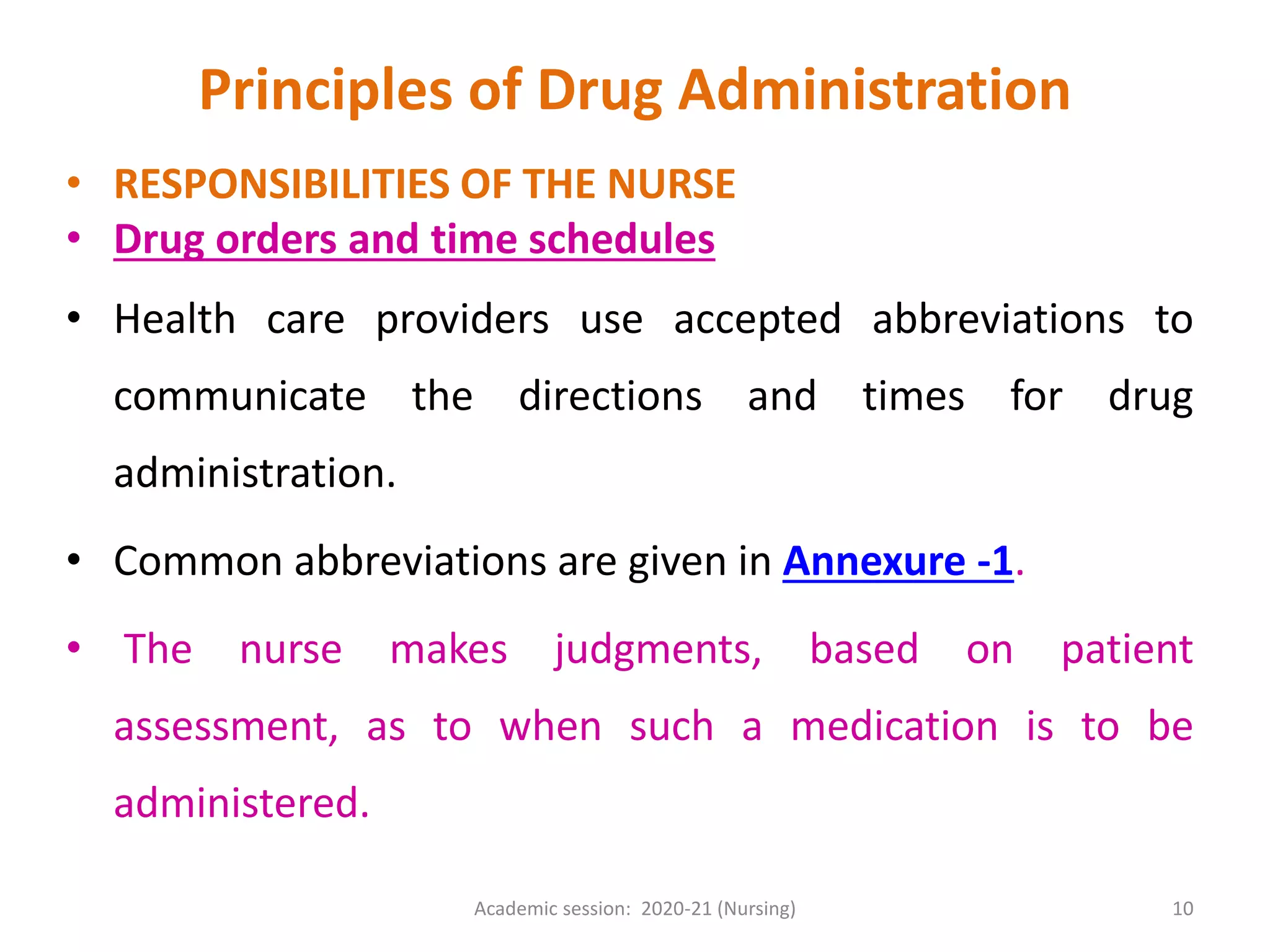Principles of drug administration | PPTX