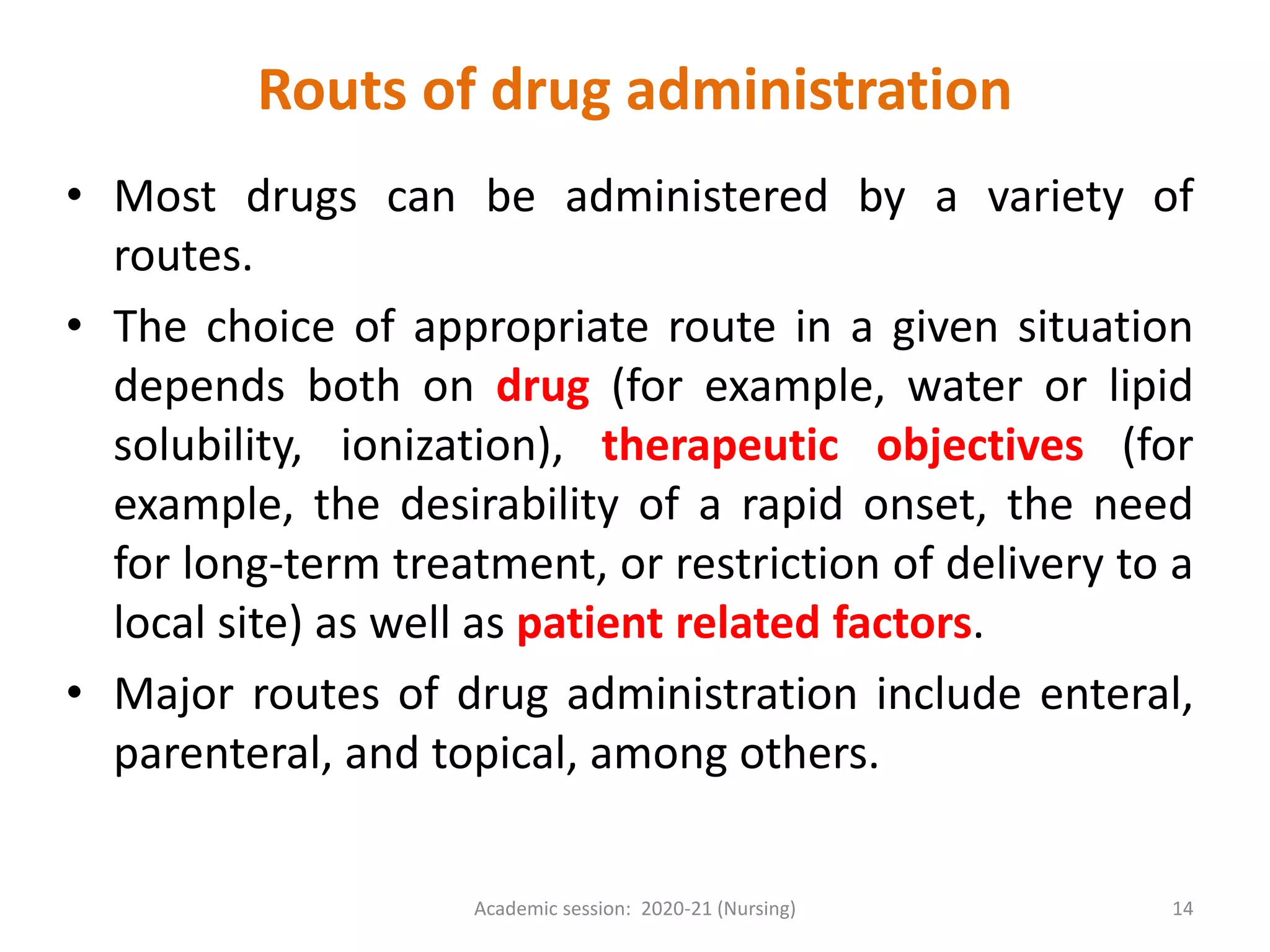 Principles of drug administration | PPTX