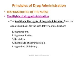 Principles of drug administration | PPTX