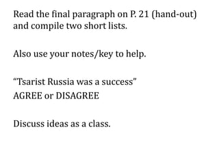 L1 russia - an introduction | PPTX