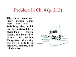 Time response of first order systems and second order systems | PPT