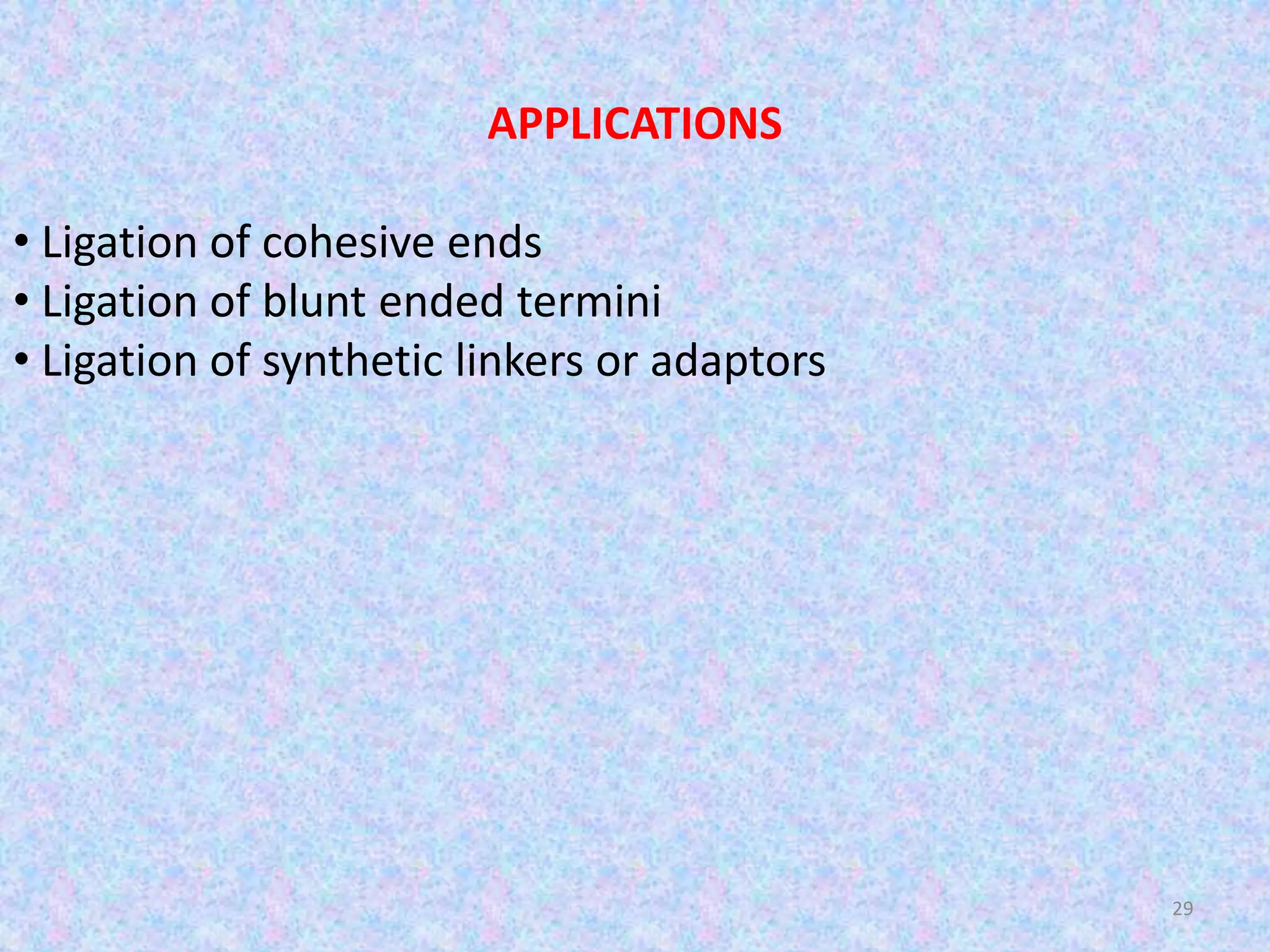 L10. enzymes used in genetic engineering i-1 | PPTX
