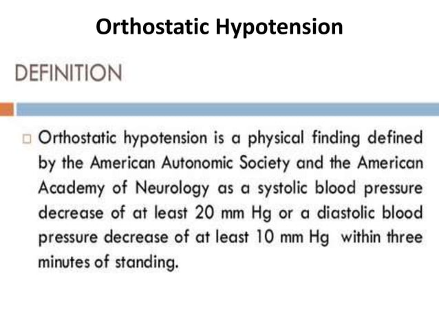 L 10.approach to orthostatic hypotension and shock | PPTX