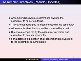 L10 assembly-language-programming-of-atmega328 p | PDF