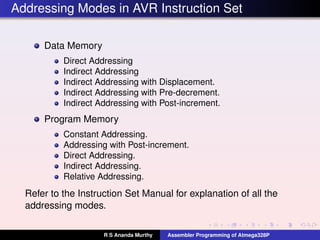 L10 assembly-language-programming-of-atmega328 p | PDF