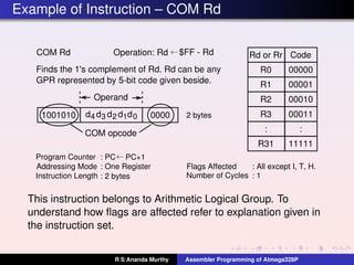 L10 assembly-language-programming-of-atmega328 p | PDF